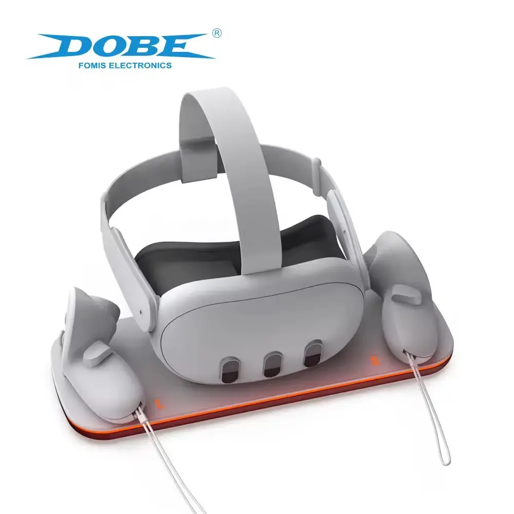 Meta Quest 3 Docking Station with Rechargable Batteries & LEDs - VR World Cyprus – Virtual ...